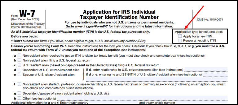 Form W-7 for ITIN: COMPLETE Step-by-Step Guide 2026